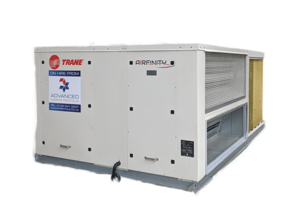 Heat pump AHU hire- Trane IH 85's for HVAC projects- Climate Rentals Ltd