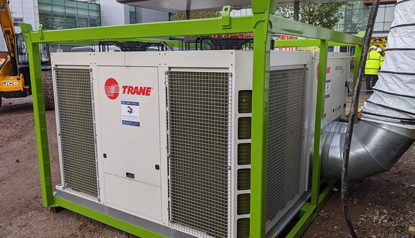 Heat Pump Ventilation Hire for Birmingham Hospital - Case Study