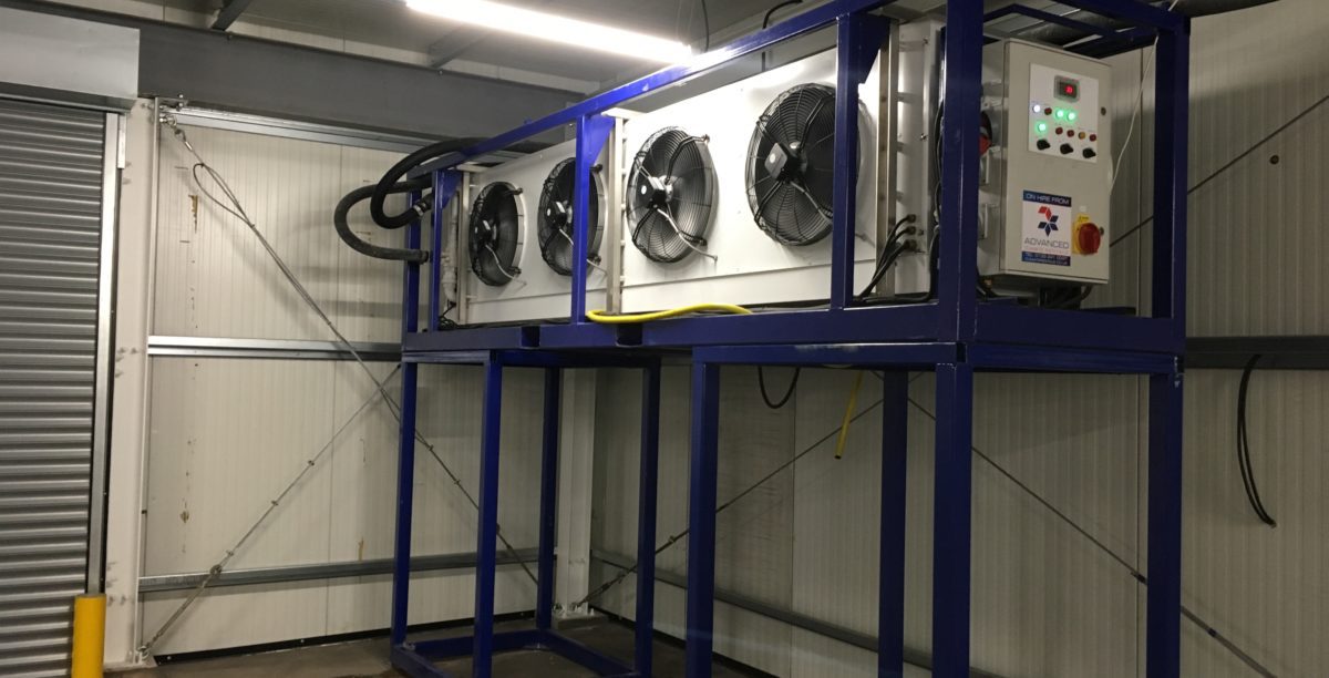 Temporary Cold storage in Scotland- Scalloway Market Case Study